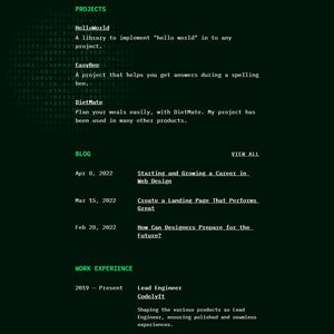 Hacker · Framer Template · Framer Theme · Framer Template for Personal ...