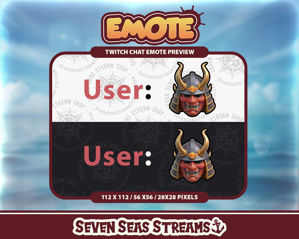 Samurai Kabuto Helmet Emote // Fantasy Armored Warrior Helm Streamer ...