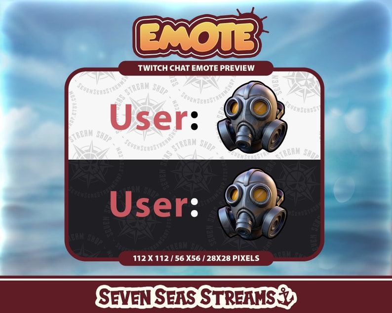 Gas Mask Emote // Military Hazmat Toxic Respirator Rebreather Streamer ...