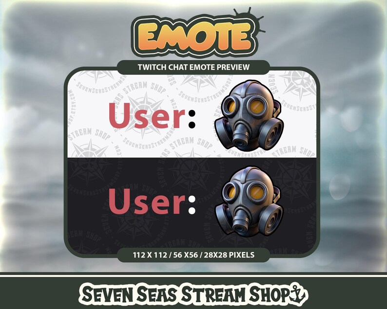 Gas Mask Emote // Military Hazmat Toxic Respirator Rebreather Streamer ...