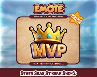 MVP Crown Emote, Twitch/discord/youtube (digital Download) - Etsy