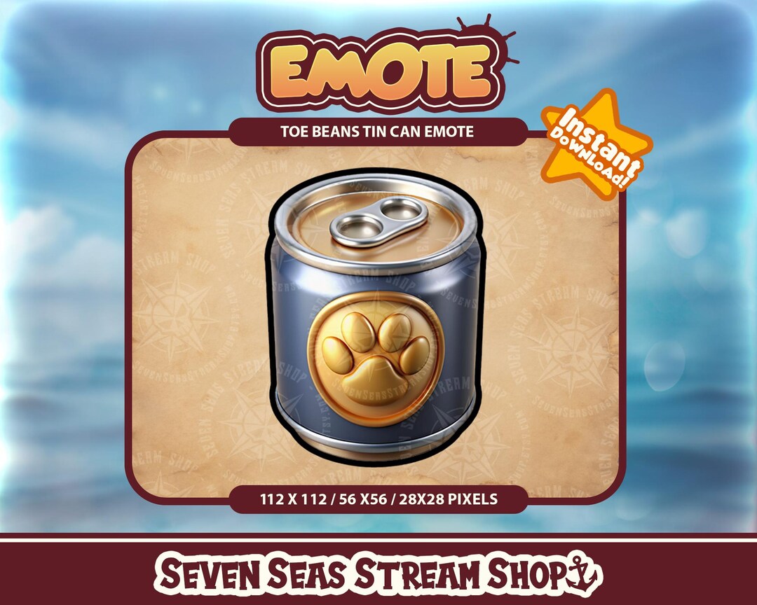 Toe Beans Emote // Twitch Chat Cat Dog Paw Pads Tin Can Streamer ...