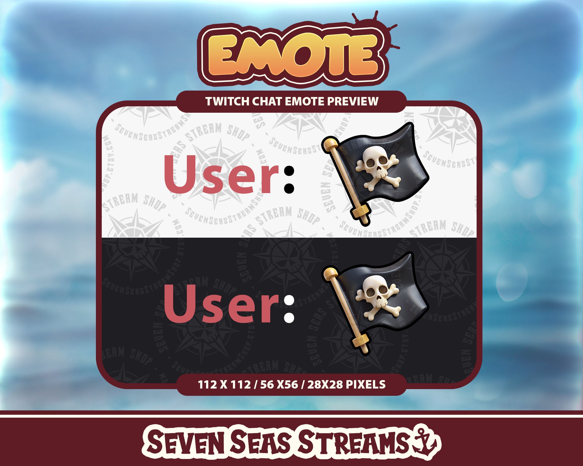 Pirate Jolly Roger Flag Emote // Swashbuckling Skull & Crossbones ...