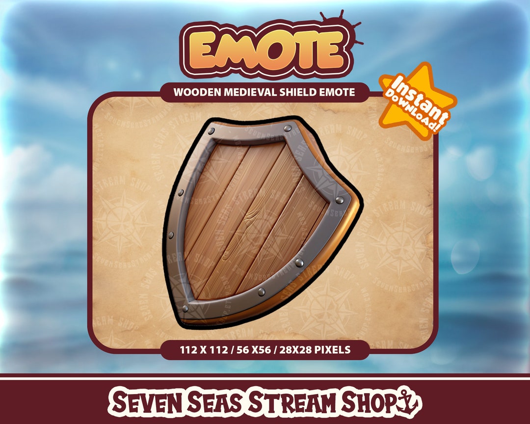Wooden Medieval Shield Emote // Fantasy Knight Warrior Streamer ...