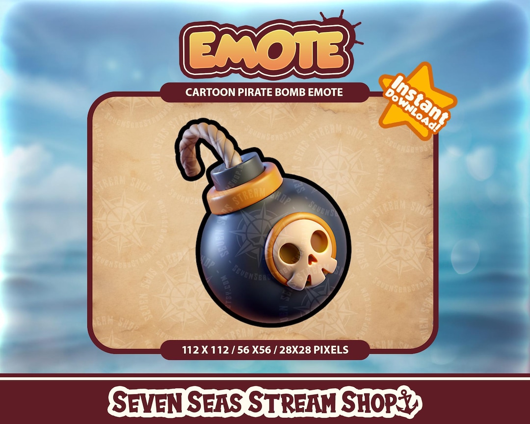 Pirate Bomb Emote // Swashbuckling Piracy Explosive Grenade Cannonball ...