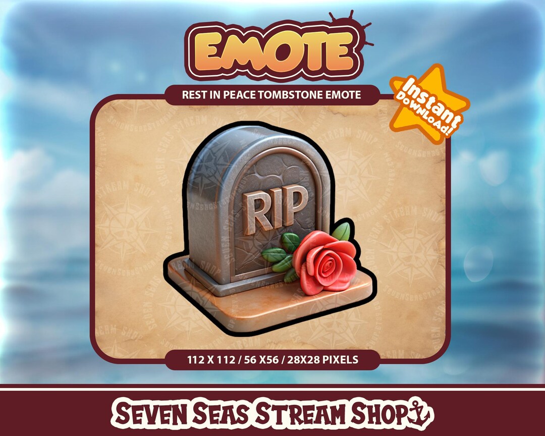 Rest in Peace Tombstone Emote // RIP Headstone Gravestone Grave Death ...