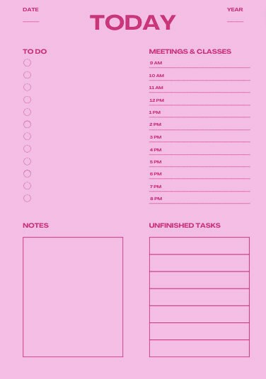 Minimal To-do List / Printable Planner / Task List Template / A4 ...