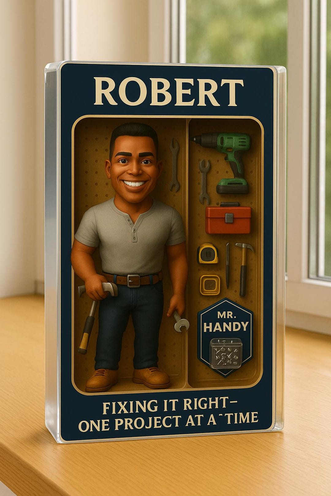 Mechanic Gifts, Custom Action Figure 2D Acrylic Block With Your Photo ...