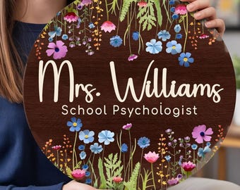 School Psychologist Custom Name Door Sign, School Psychologist Door ...