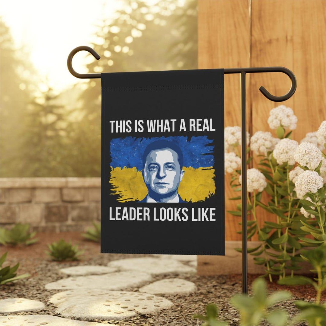 Volodymyr Zelensky House Garden Flag, Support Ukraine Yard Sign ...
