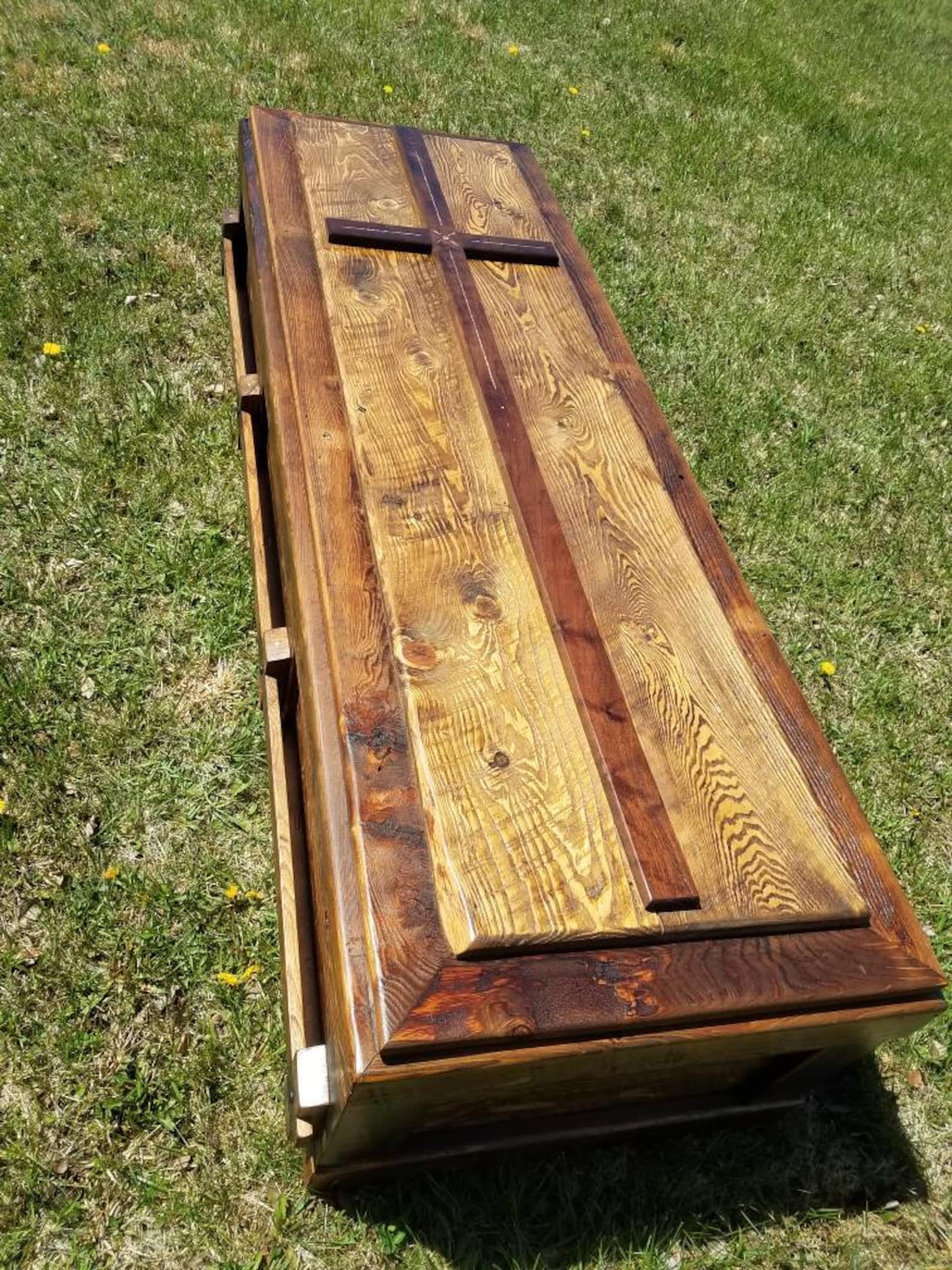 Wood Casket Pine Coffin Custom Casket Cemetery Coffin - Etsy Canada