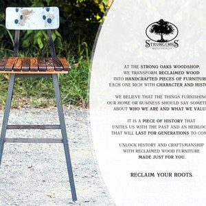 Dining Chairs, Bar Stools, Reclaimed Wood Chair, Counter Stool /café ...