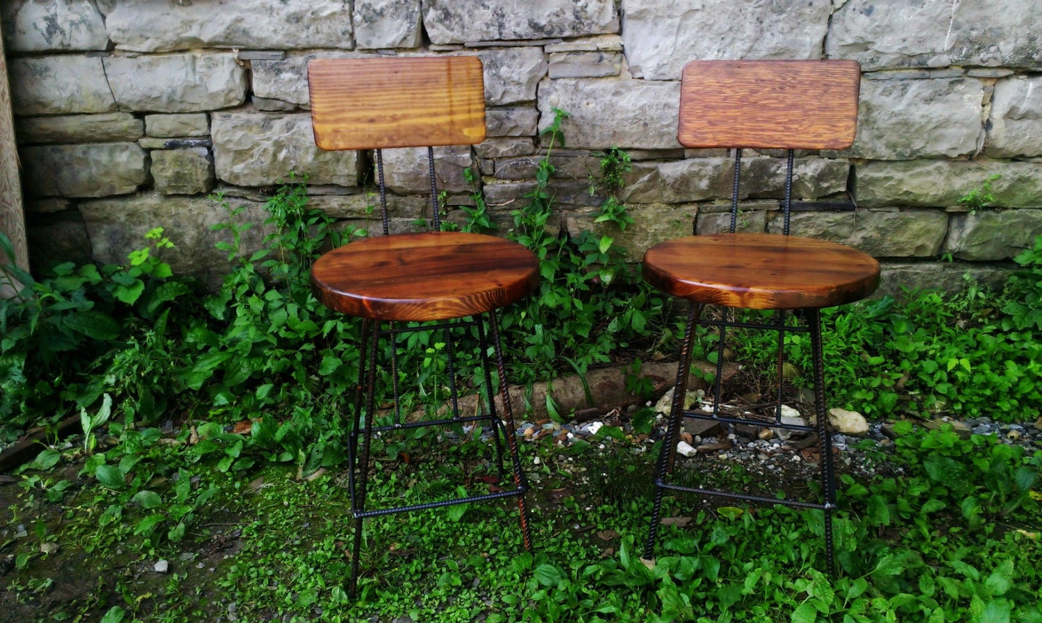 FREE SHIPPING Extra Large Bar Stools With Back Counter Height Stools Farmhouse Stools Restaurant Bar Stools Industrial Rebar Bar Stool Etsy UK