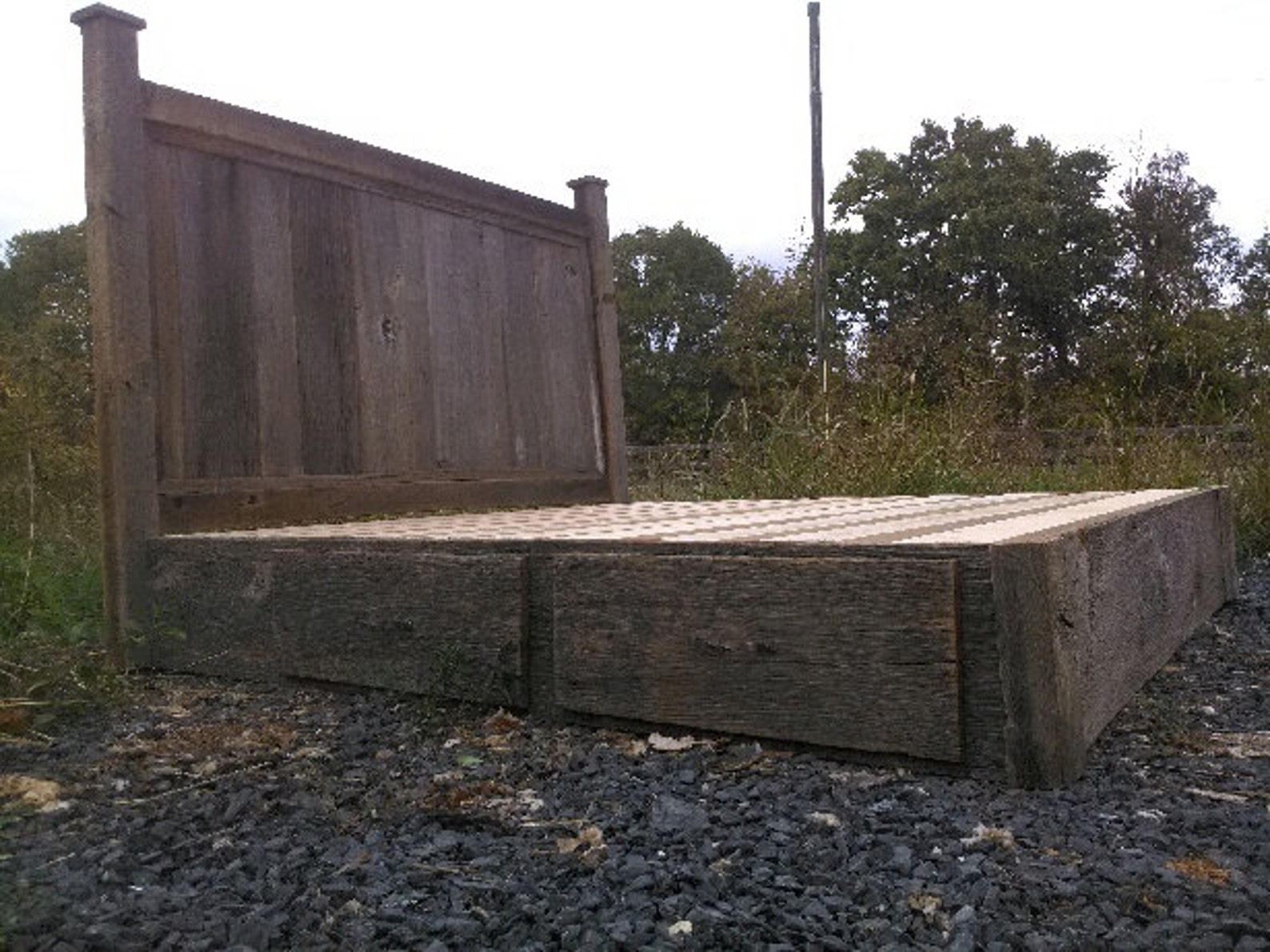 Wood Platform Bed Barn Wood Bed Frame Rustic Platform Bed | Etsy