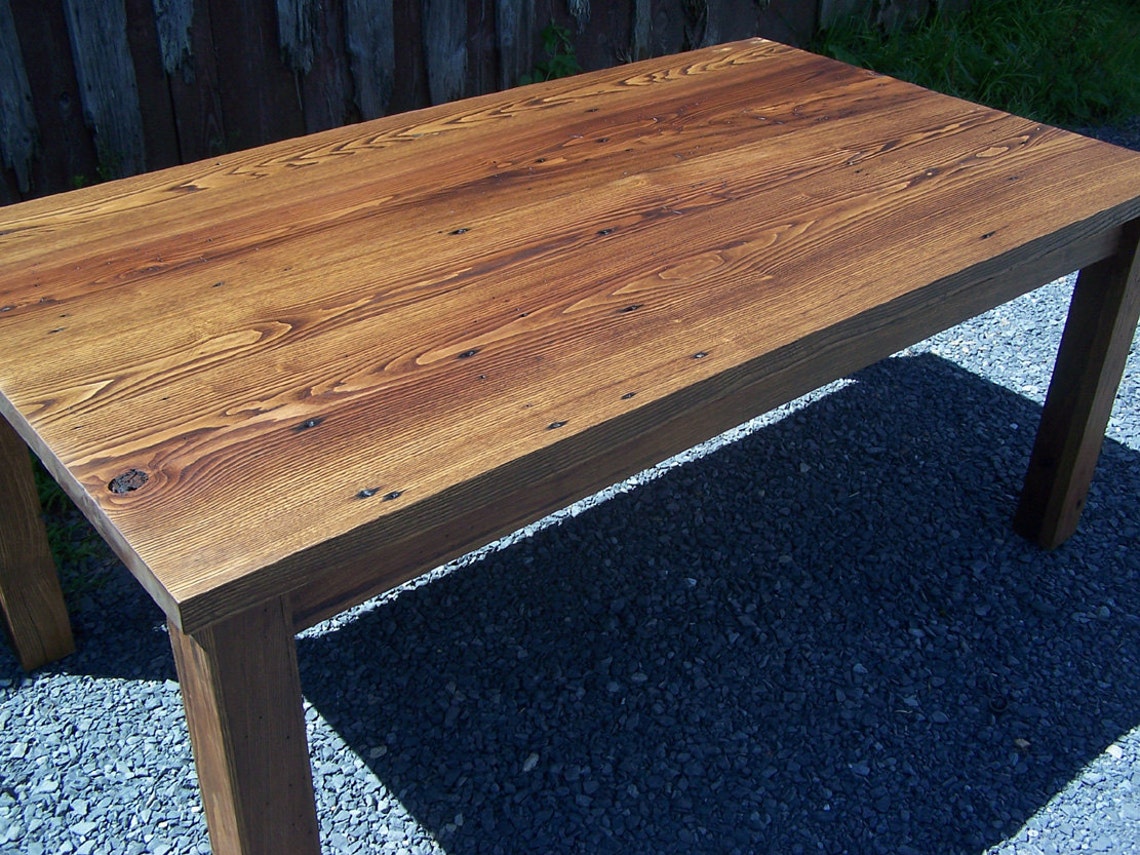 Wormy Chestnut Table Farmhouse Table Wood Table Dining - Etsy