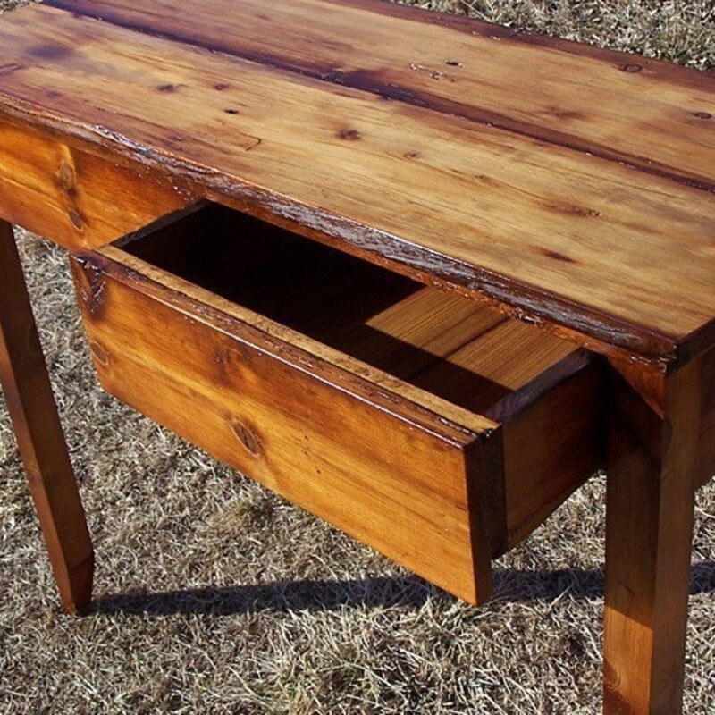 Solid Wood Desk - Etsy