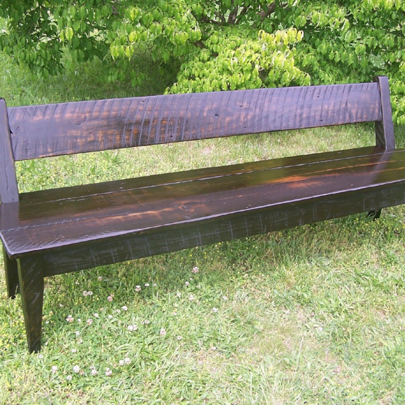 Bench With Back - Etsy