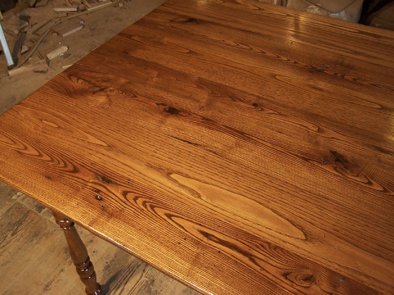 Chestnut Table Farm Table Wormy Chestnut Wood Dining Table - Etsy