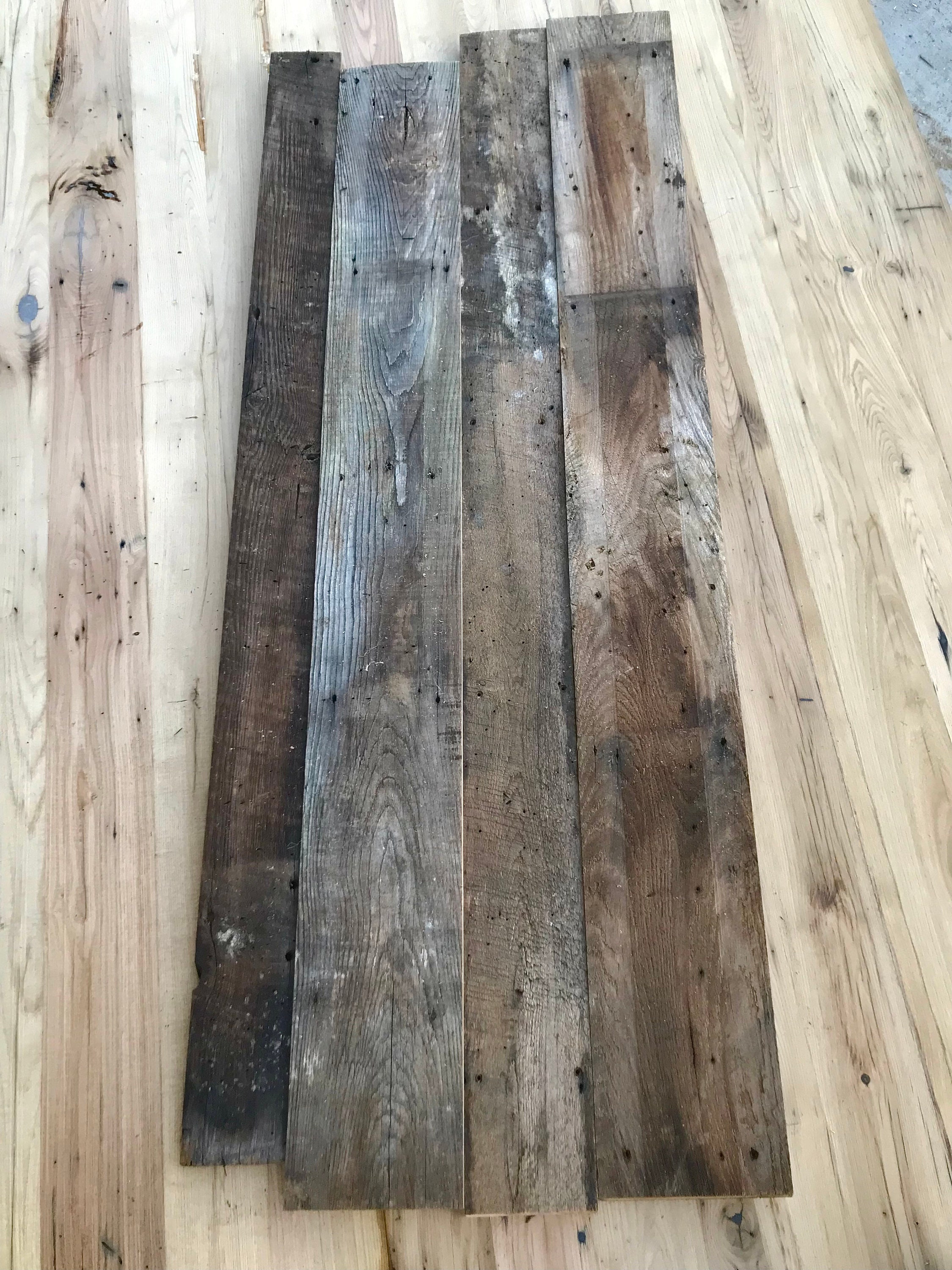 Reclaimed Wormy Chestnut Wood Planks: Rustic DIY Crafts & Decor - Etsy