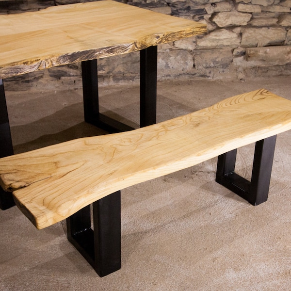 Live Edge Bench - Etsy