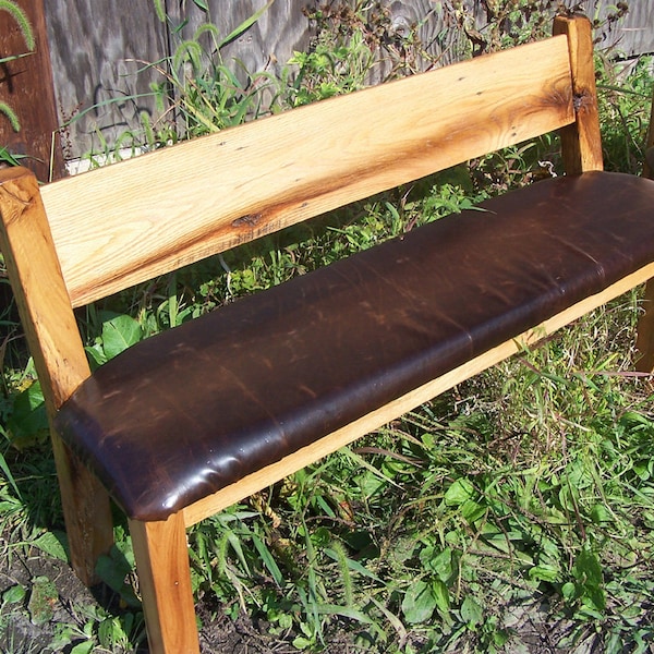 Leather Bench - Etsy