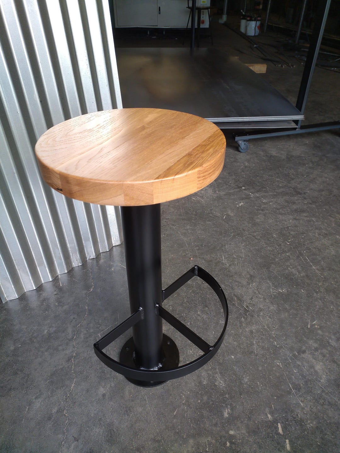 Bolt Down Bar Stools/counter Stools: Reclaimed Wood Seat, Industrial ...