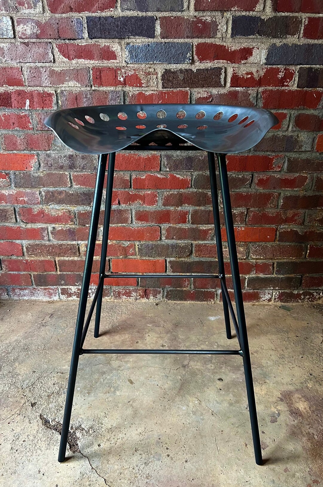 FREE SHIPPING - Outdoor Bar Stool, Metal Bar Stool, Welded Barstool ...