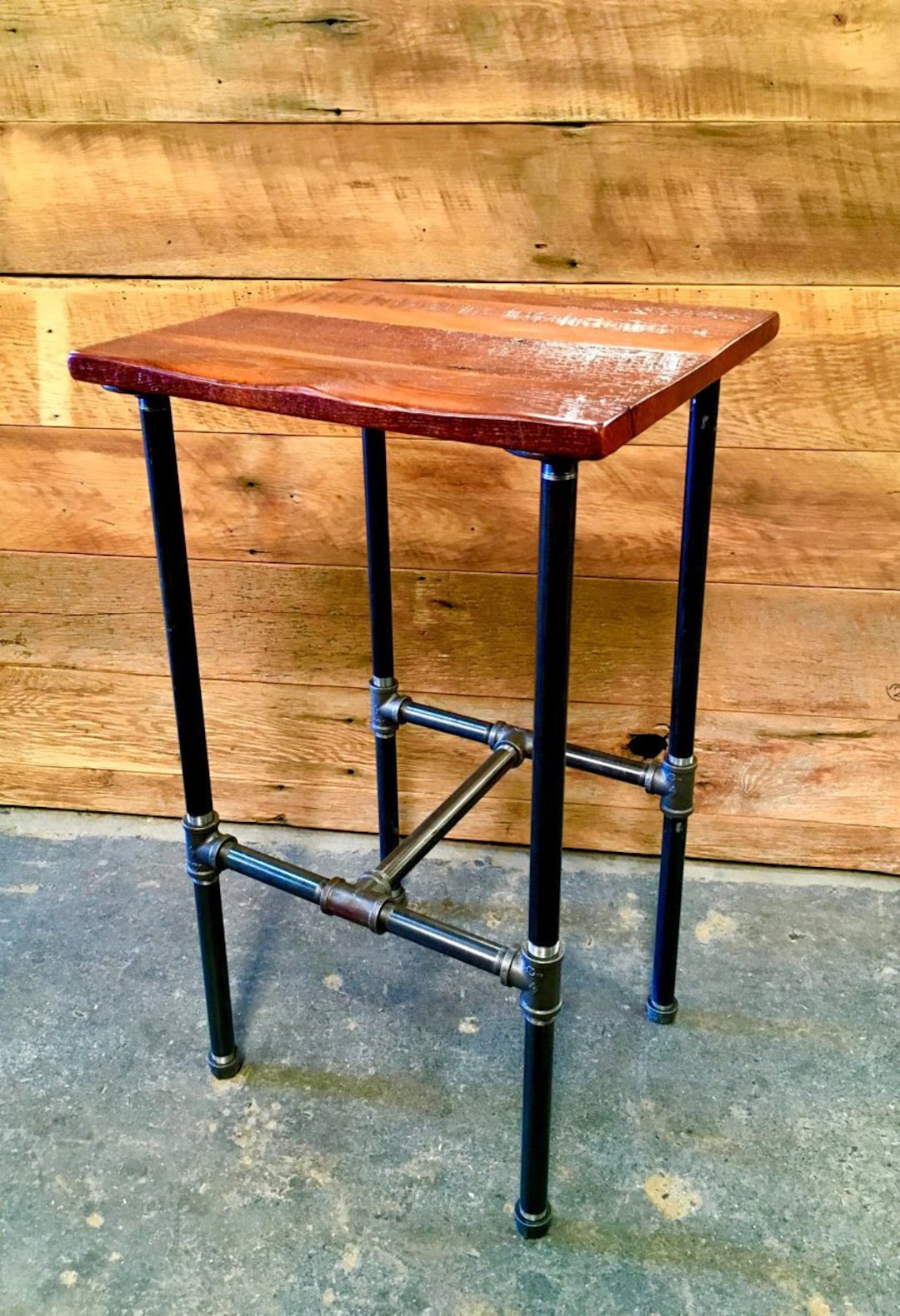 FREE SHIPPING - Bar Stools Steamfitter Pipe, Rustic Pipe Bar Stool ...