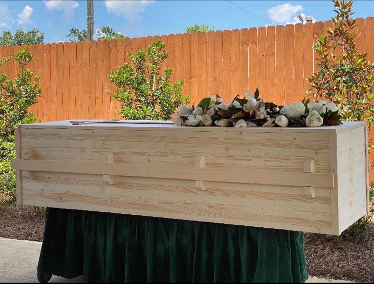 Handmade Solid Pine Casket: Simple Wood Coffin - Etsy