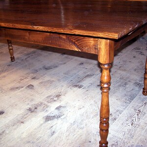 Chestnut Table, Farm Table, Wormy Chestnut, Wood Dining Table ...
