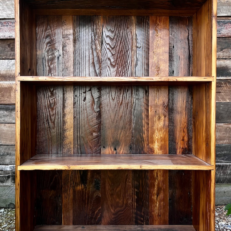Rustic Bookcase - Etsy