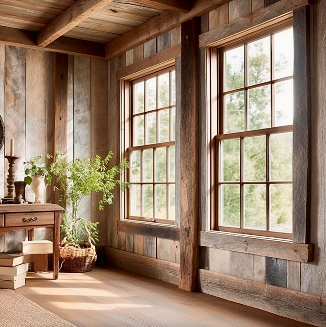 Pre-finished Reclaimed Wood Baseboard Trim, Rustic Baseboard Trim ...