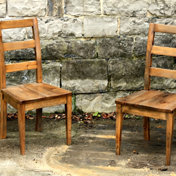 Rustic Dining Chairs - Etsy