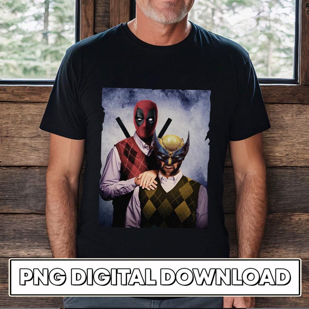 Vintage Deadpool & Wolverine Png, Deadpool 3 Movie Png, Deadpool and ...