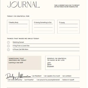 Gratitude for Calm: A Journal to Reduce Anxiety and Depression - Etsy