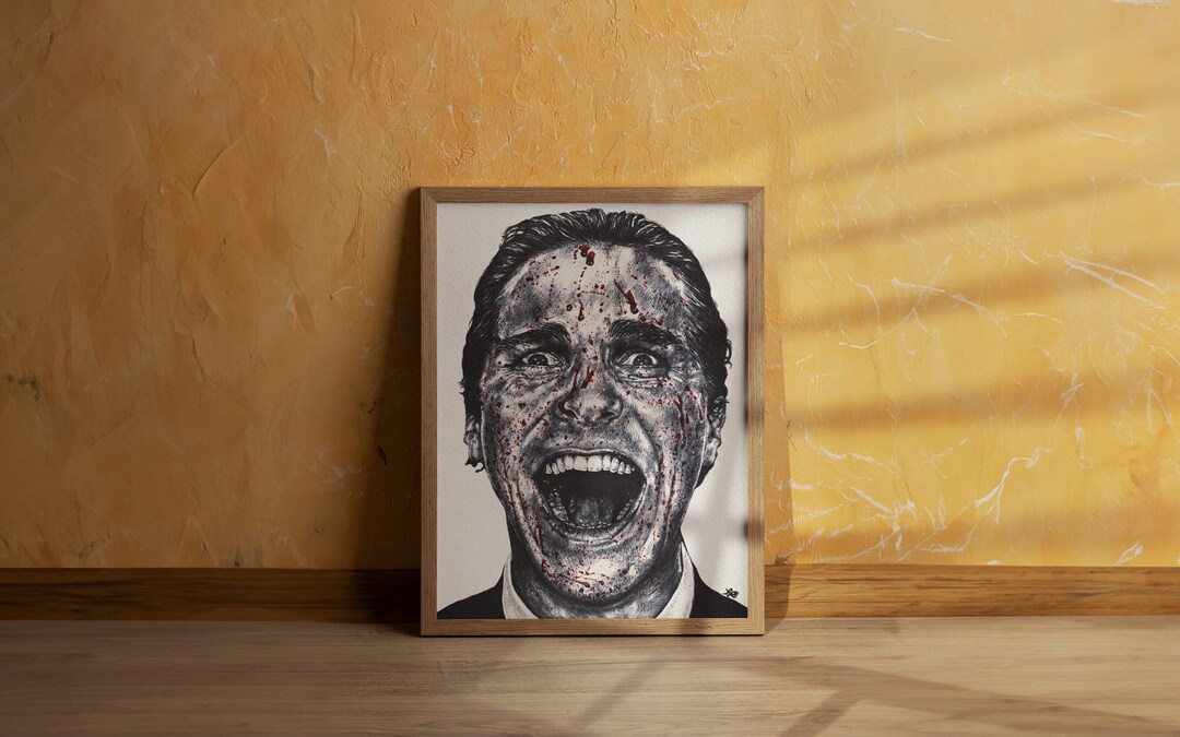 American Psycho Print / Fine Art Print / Horror Print / Wall Art / Wall ...