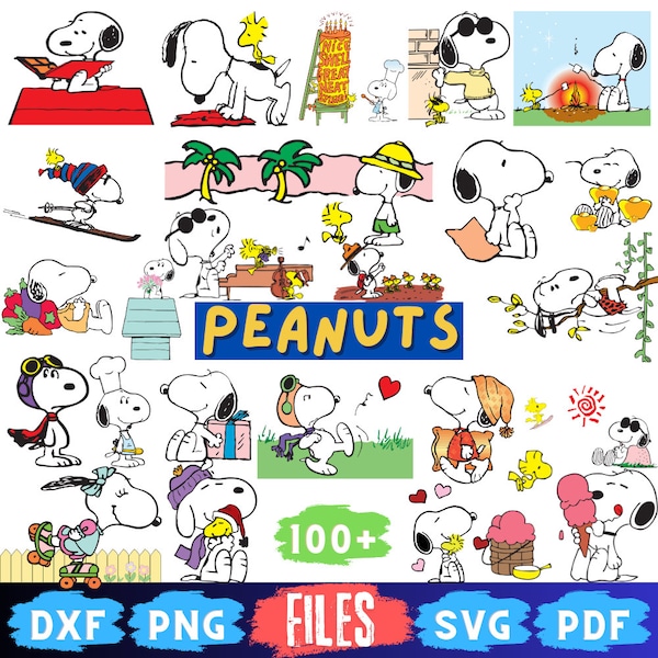 Snoopy Svg - Etsy