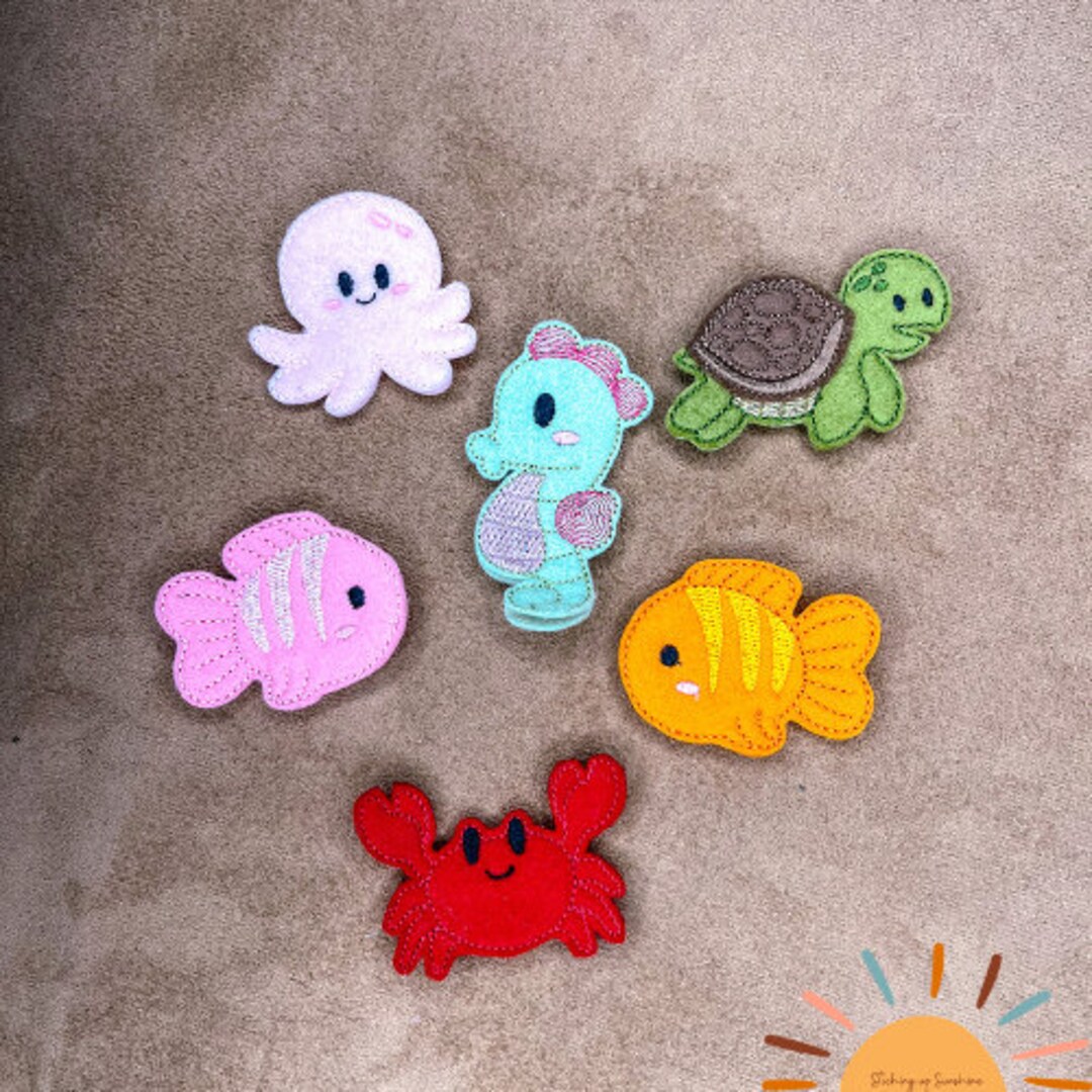 Sea Creature Felt Finger Puppets - Etsy