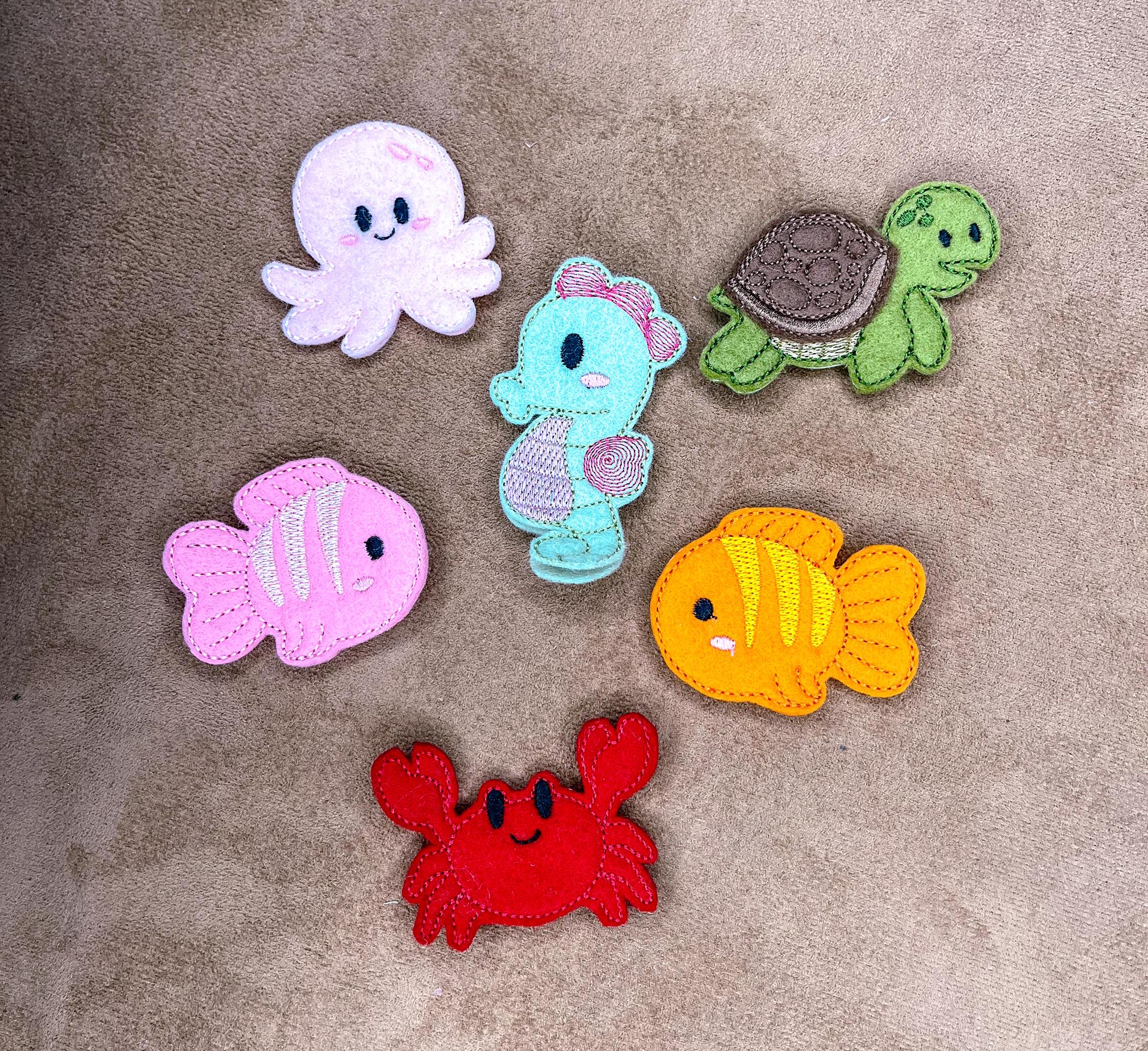 Sea Creature Felt Finger Puppets - Etsy
