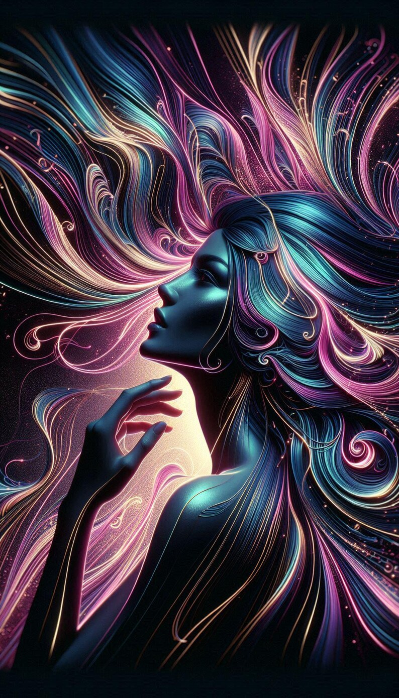 Gorgeous Neon Digital Artwork (collection of 5 Pieces) Bundle - Etsy
