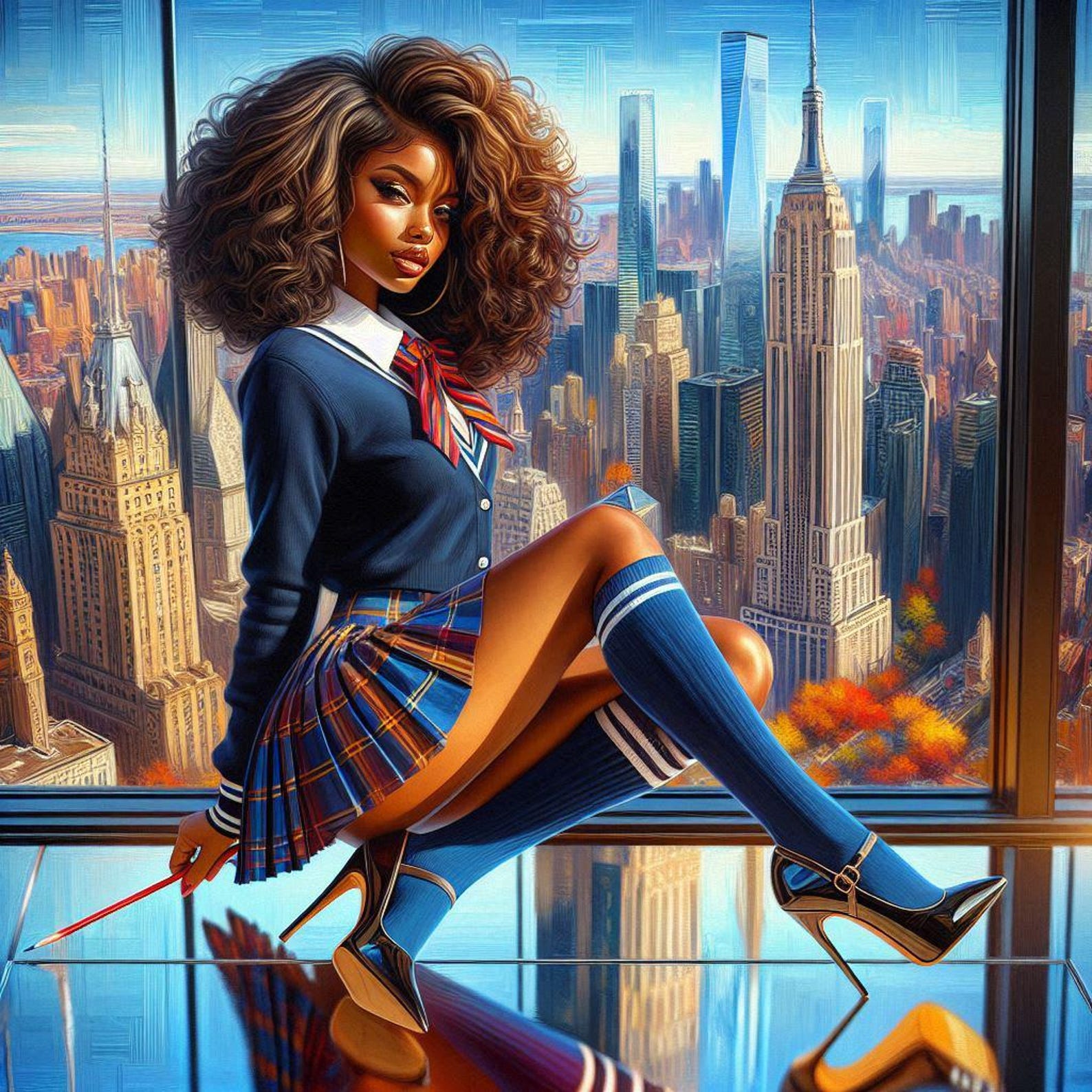 Gorgeous School Girls (5 Piece Collection) Digital Bundle Artwork - Etsy