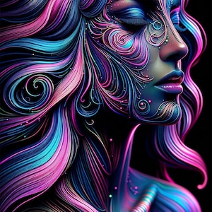 Gorgeous Neon Digital Artwork (collection of 5 Pieces) Bundle - Etsy