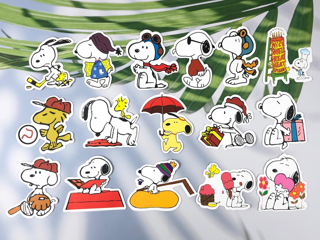 50 Peanuts Snoopy Stickers charlie Brown Stickers Snoopy Sticker Pack ...