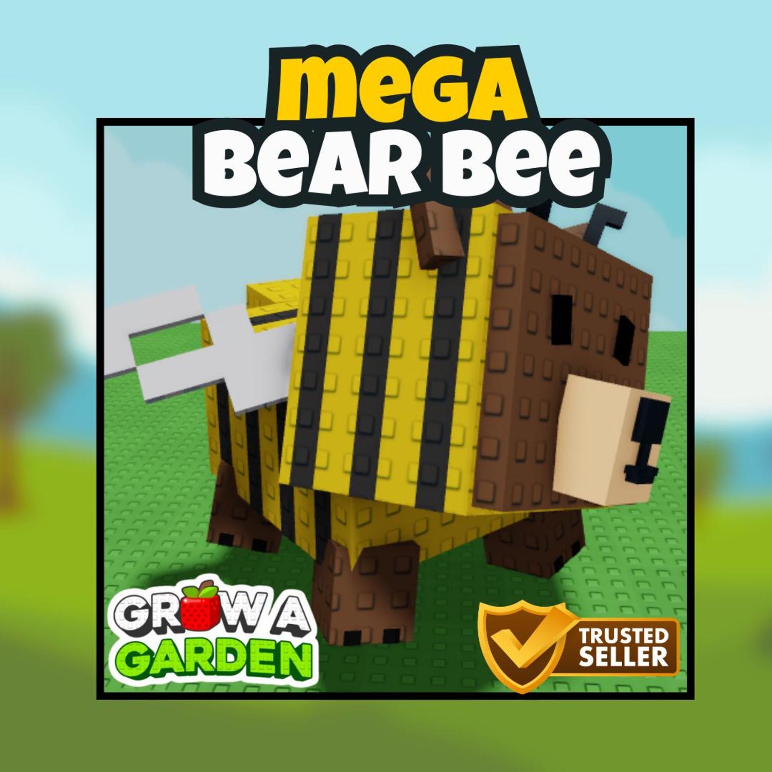 Mega Bear Bee | Grow a Garden - Mutation - Etsy