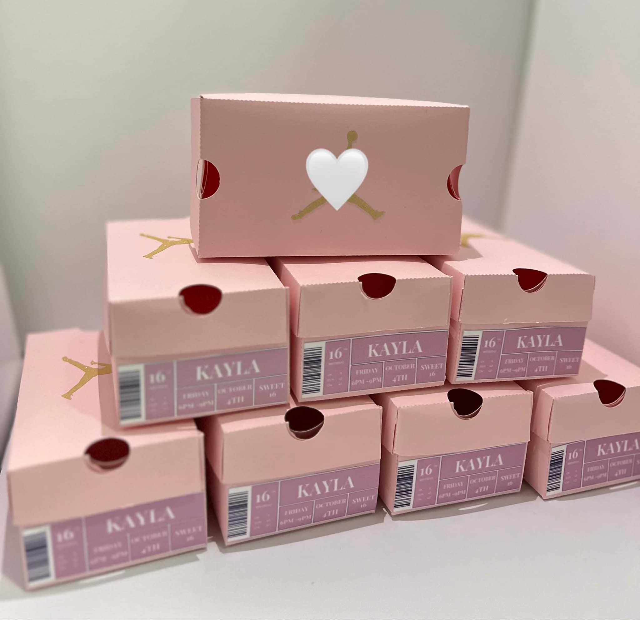 Custom Mini Shoe Box Party Favors - Etsy