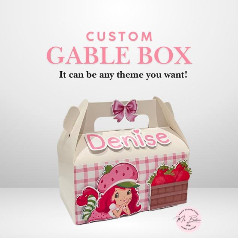 Personalized Gable Boxes | Custom Party Favors Boxes | Custom Gable ...