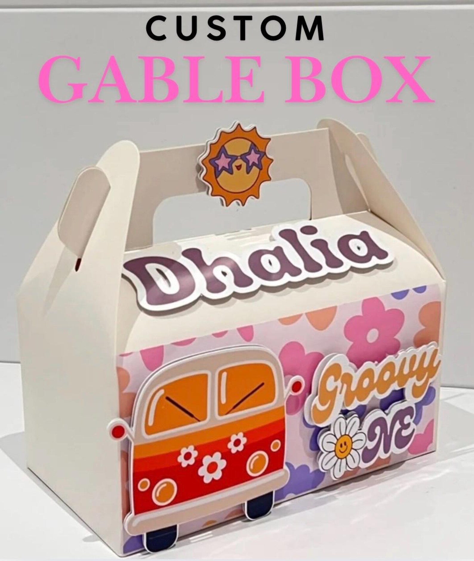 Personalized Gable Boxes | Custom Party Favors Boxes | Custom Gable Treat Boxes | Themed Gable ...