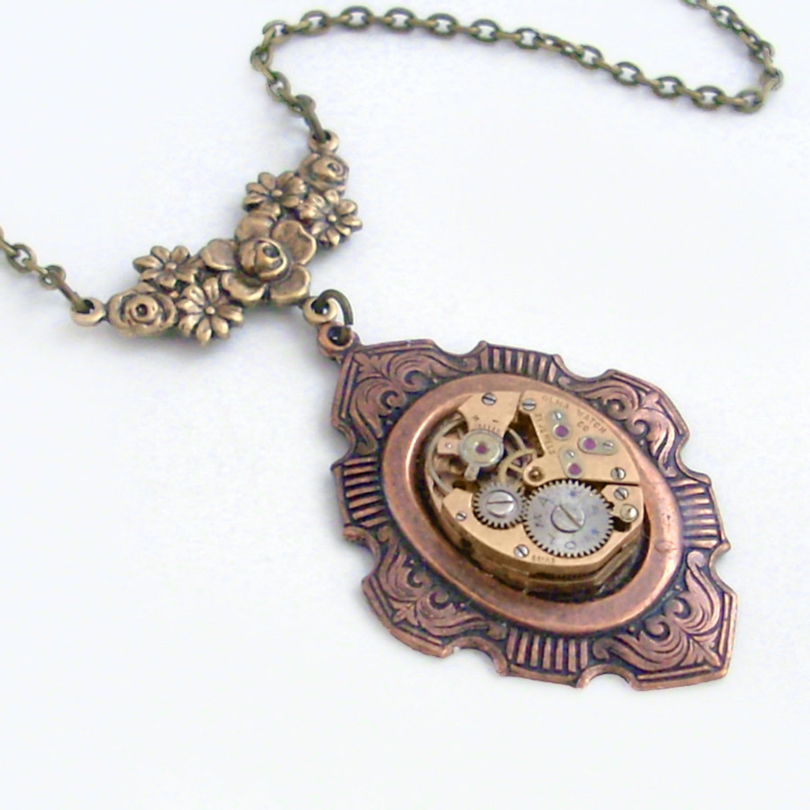 Steampunk Necklace Handmade Jewelry Time Lost - Etsy