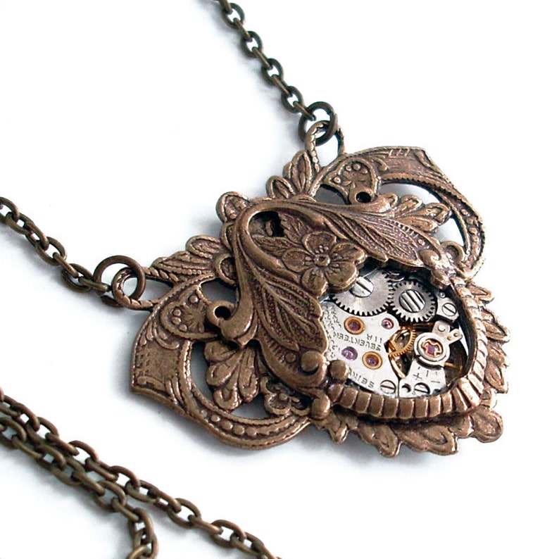 Elegant Steampunk Steampunk Necklace Handmade Jewelry - Etsy