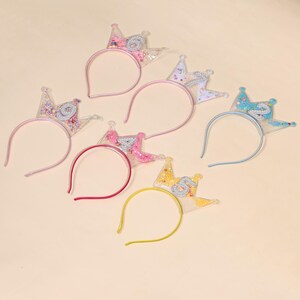 Custom Princess Birthday Crown Headband, Sparkly Tiara Alice Band for ...